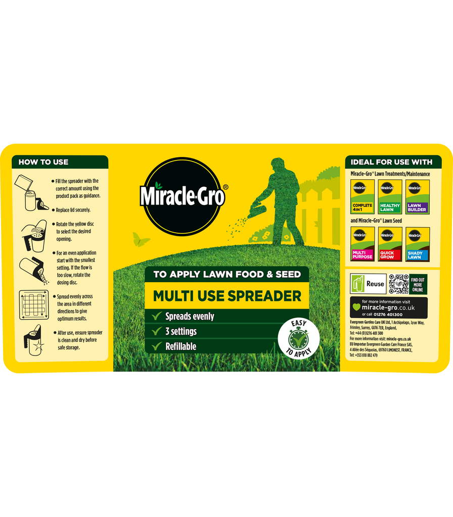 Miracle-Gro Multi Use Compact Spreader – Ample