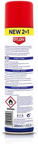 Dylon 2-in-1 Starch Spray with Easy Iron, Ironing Aid Helps Remove Cre ...