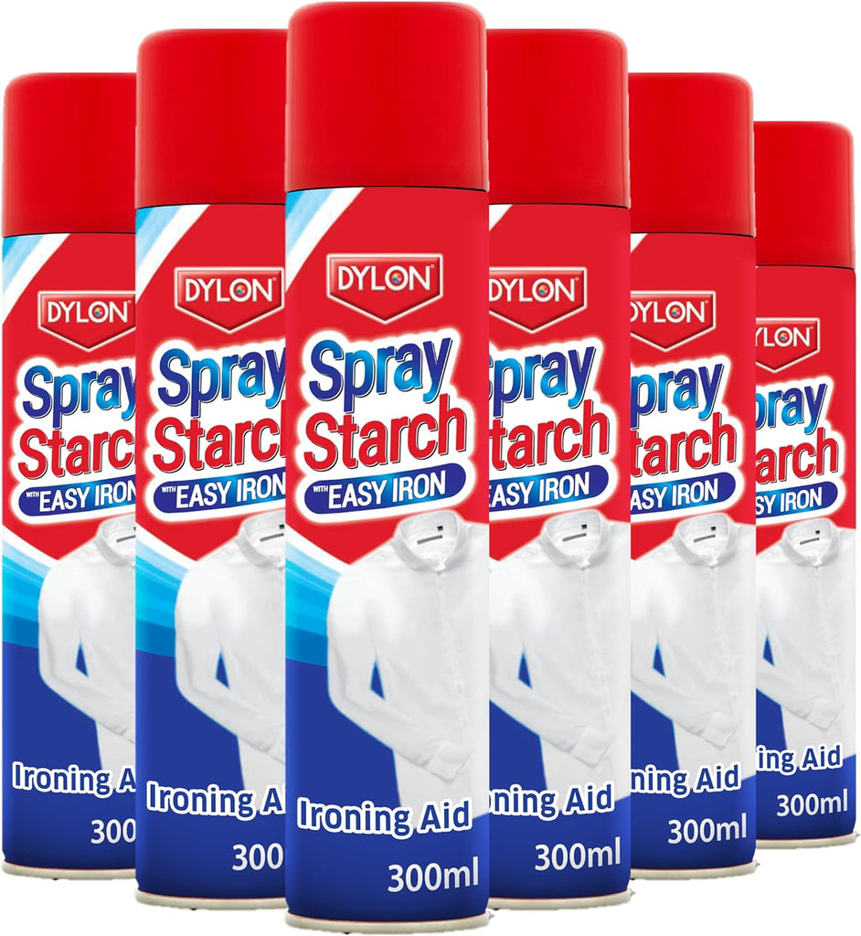 Dylon 2-in-1 Starch Spray with Easy Iron, Ironing Aid Helps Remove Cre ...