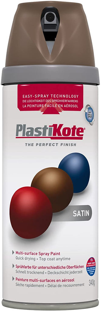 Plastikote Plasti-kote Premium Satin Chocolate Brown 400ml – Ample