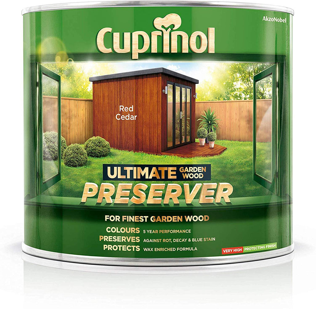 Cuprinol Ultimate Garden Wood Preserver - Red Cedar 1 Litre – Ample