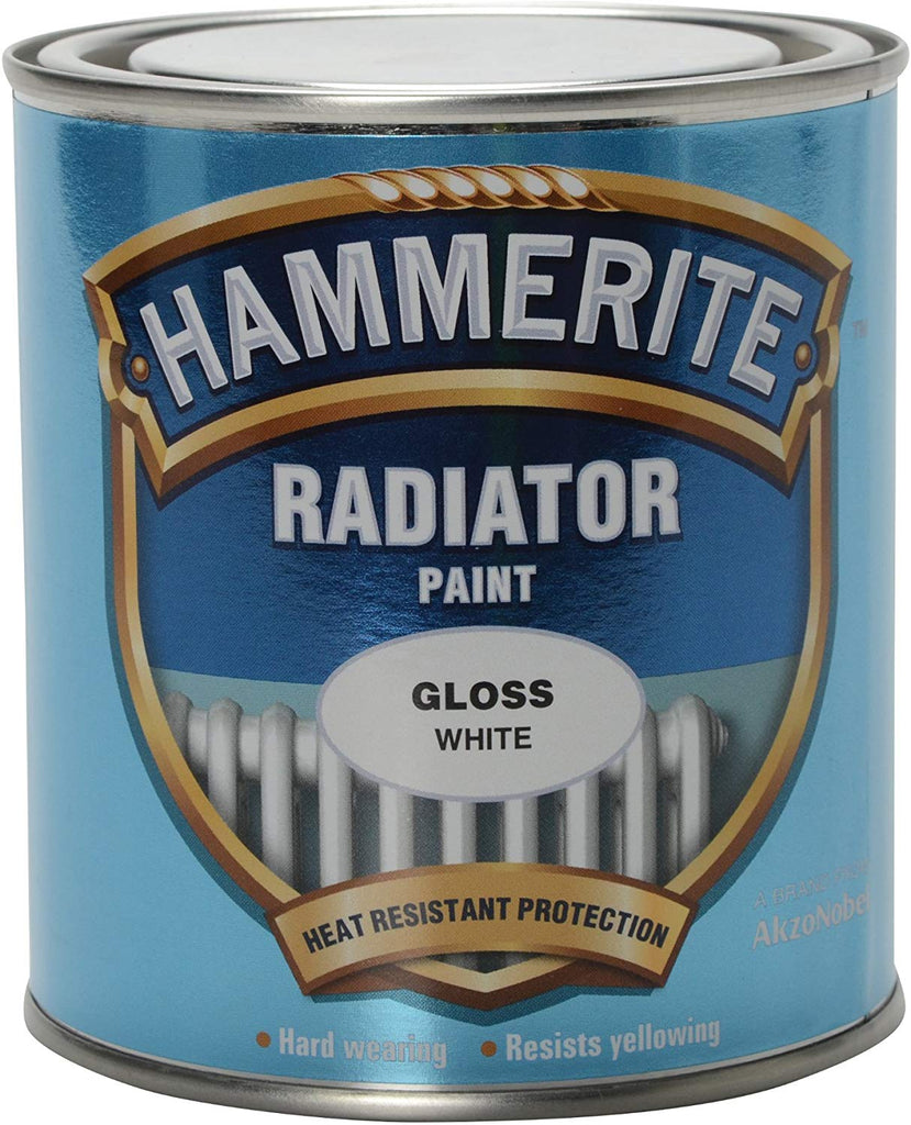 Hammerite Radiator Paint 500ml - Gloss White – Ample